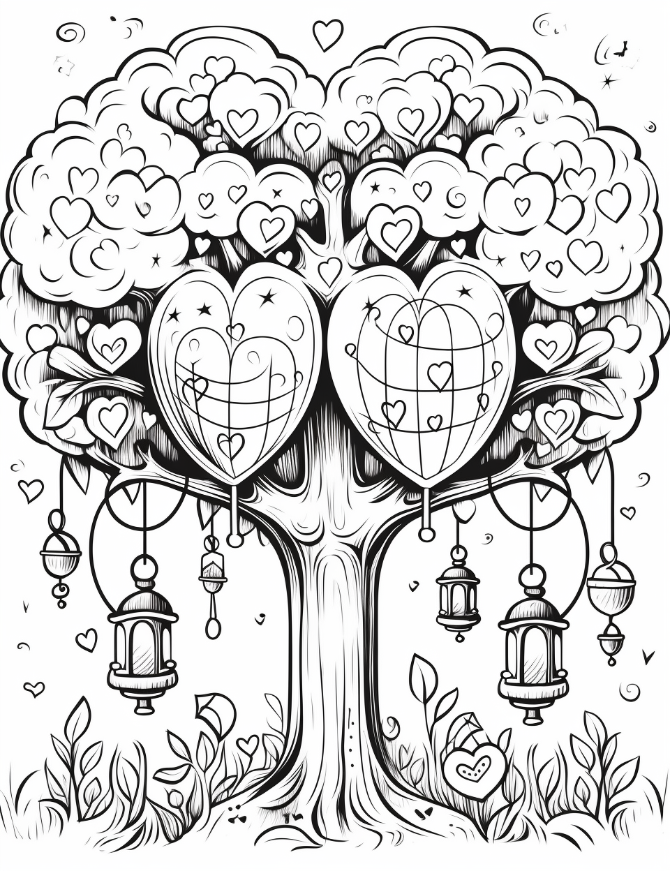 Color Craftables | Coloring Pages | Romantic & Love - Whimsical Love ...