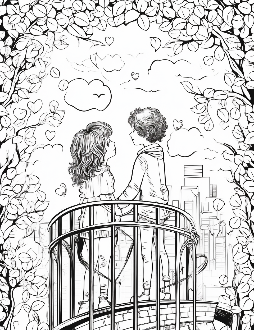 Color Craftables | Coloring Pages | Romantic & Love - Whimsical Love ...