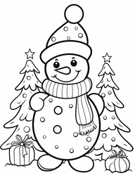 Color Craftables | Coloring Pages | Seasons - Winter - Snowman