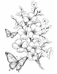 Color Craftables | Coloring Pages | Seasons - Spring - Butterflies