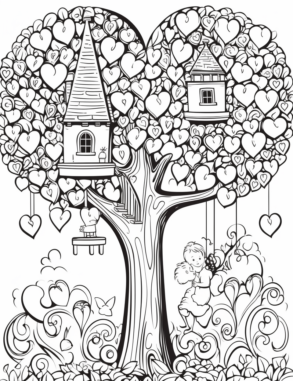 Color Craftables | Coloring Pages | Romantic & Love - Whimsical Love ...
