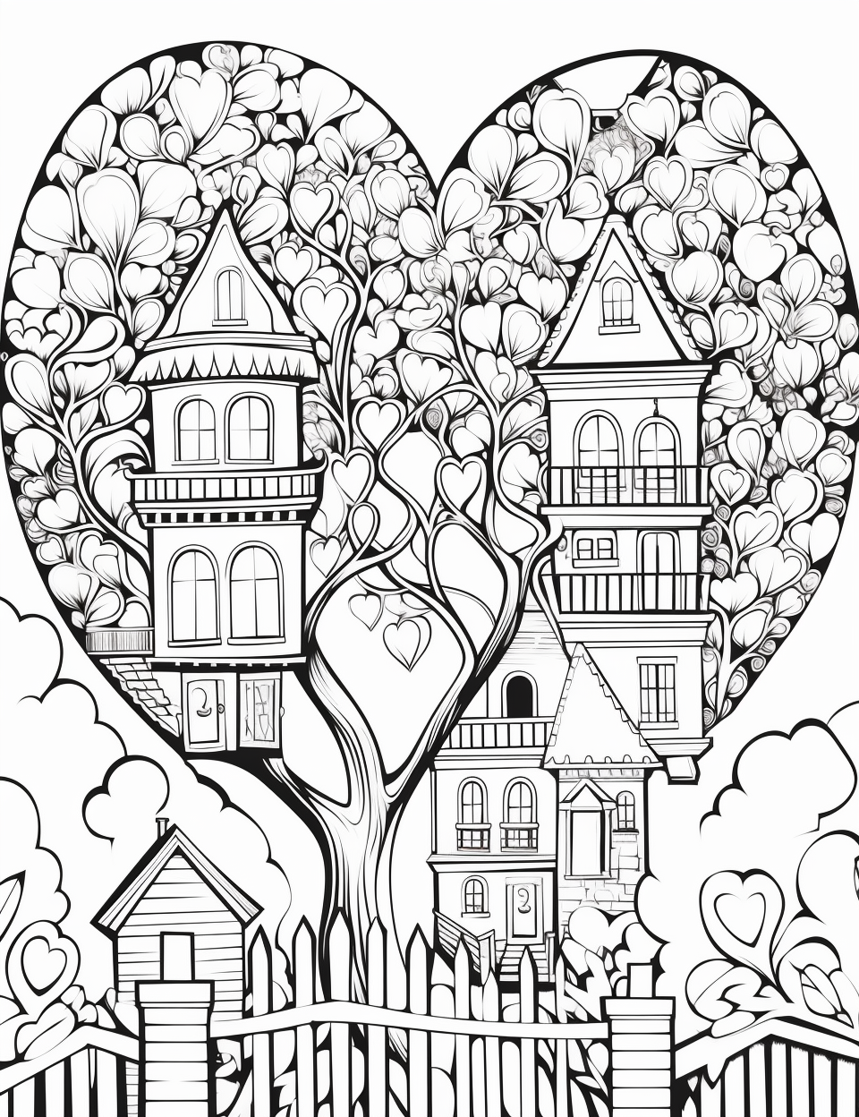 Color Craftables | Coloring Pages | Romantic & Love - Whimsical Love ...