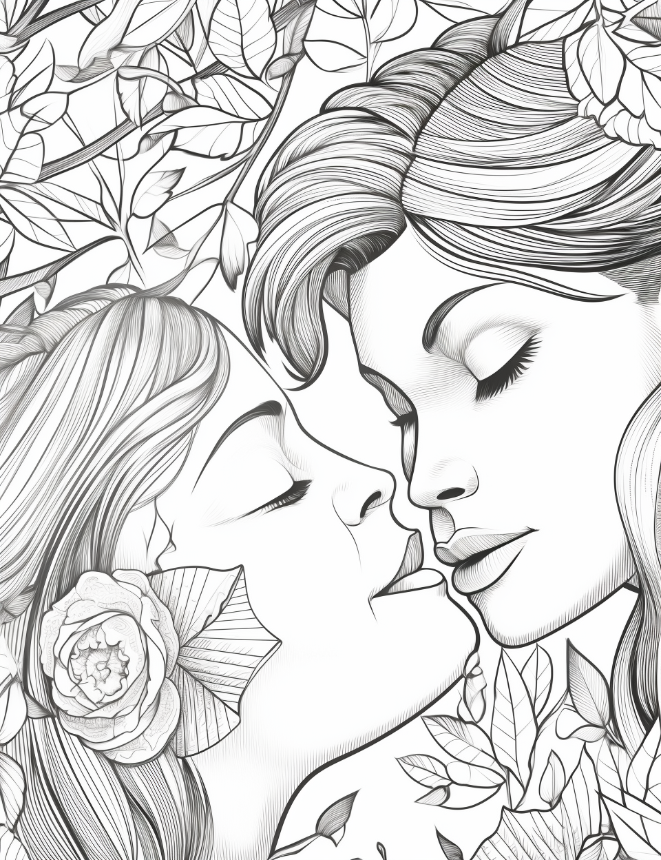 Color Craftables | Coloring Pages | Romantic & Love - Passionate