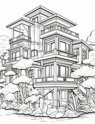 Color Craftables | Coloring Pages | Buildings & Architecture - Modern ...