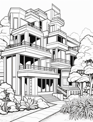 Color Craftables | Coloring Pages | Buildings & Architecture - Modern ...