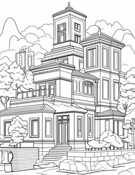 Color Craftables | Coloring Pages | Buildings & Architecture - Modern ...