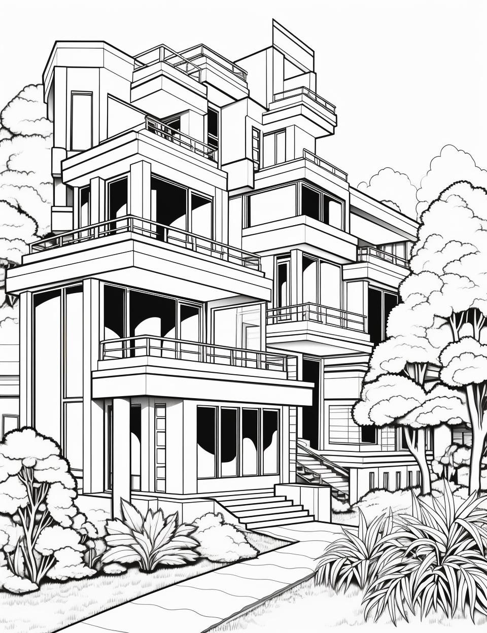 Color Craftables | Coloring Pages | Buildings & Architecture - Modern ...