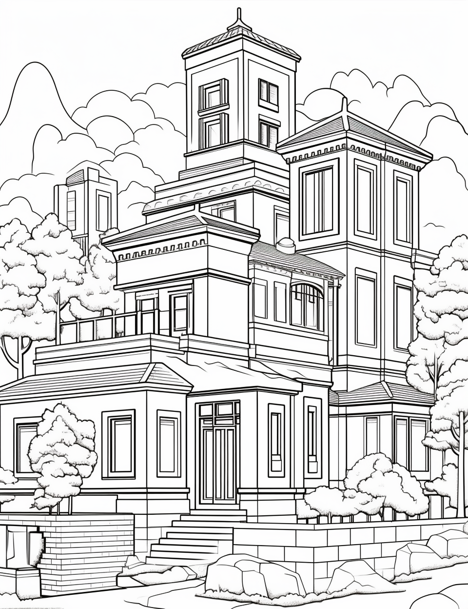Color Craftables | Coloring Pages | Buildings & Architecture - Modern ...