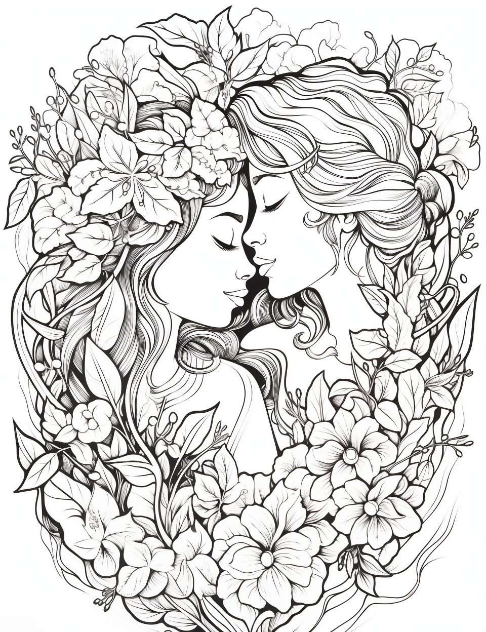 Color Craftables | Coloring Pages | Romantic & Love - Whimsical Love ...
