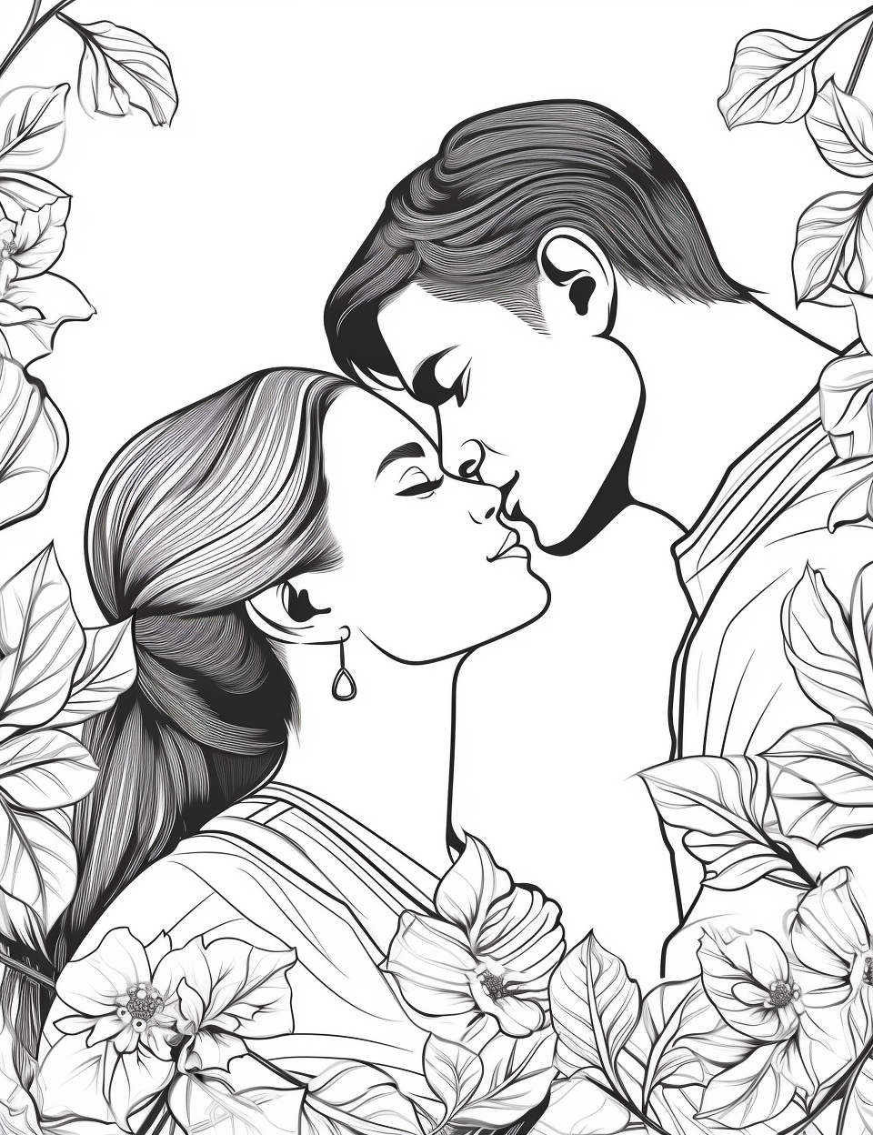 Color Craftables | Coloring Pages | Romantic & Love - Passionate