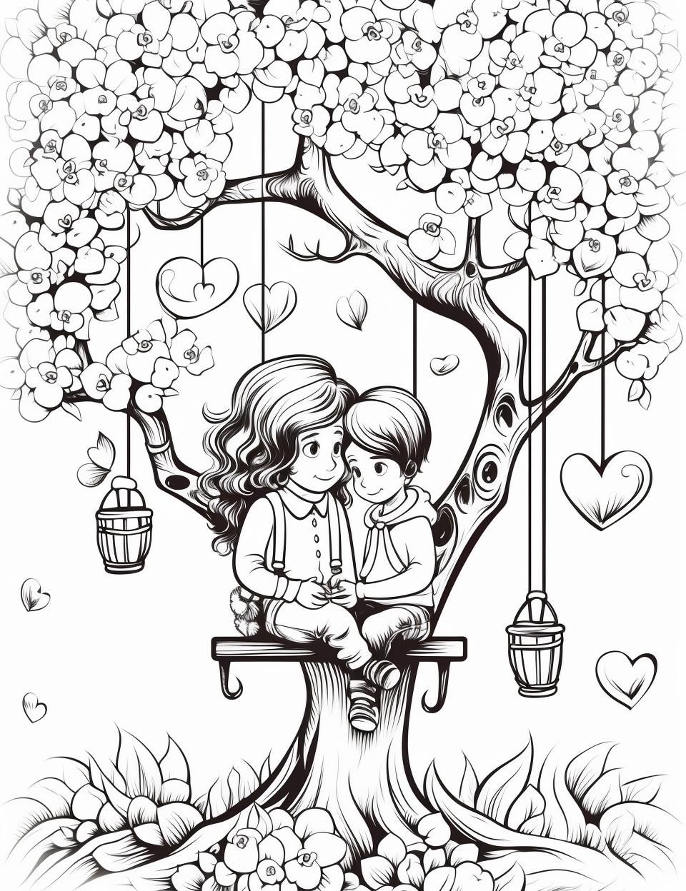 Color Craftables | Coloring Pages | Romantic & Love - Whimsical Love ...