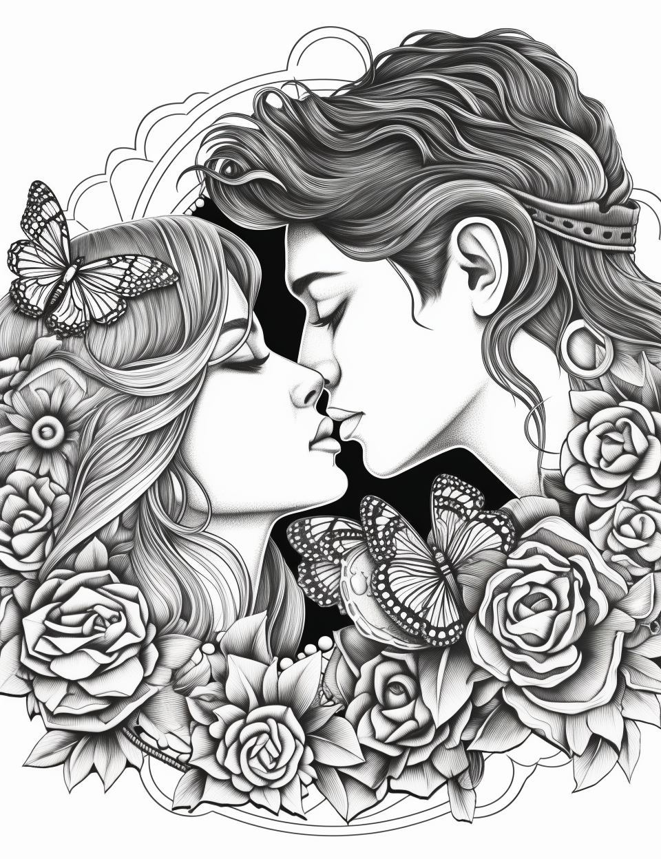 Color Craftables | Coloring Pages | Romantic & Love - Passionate