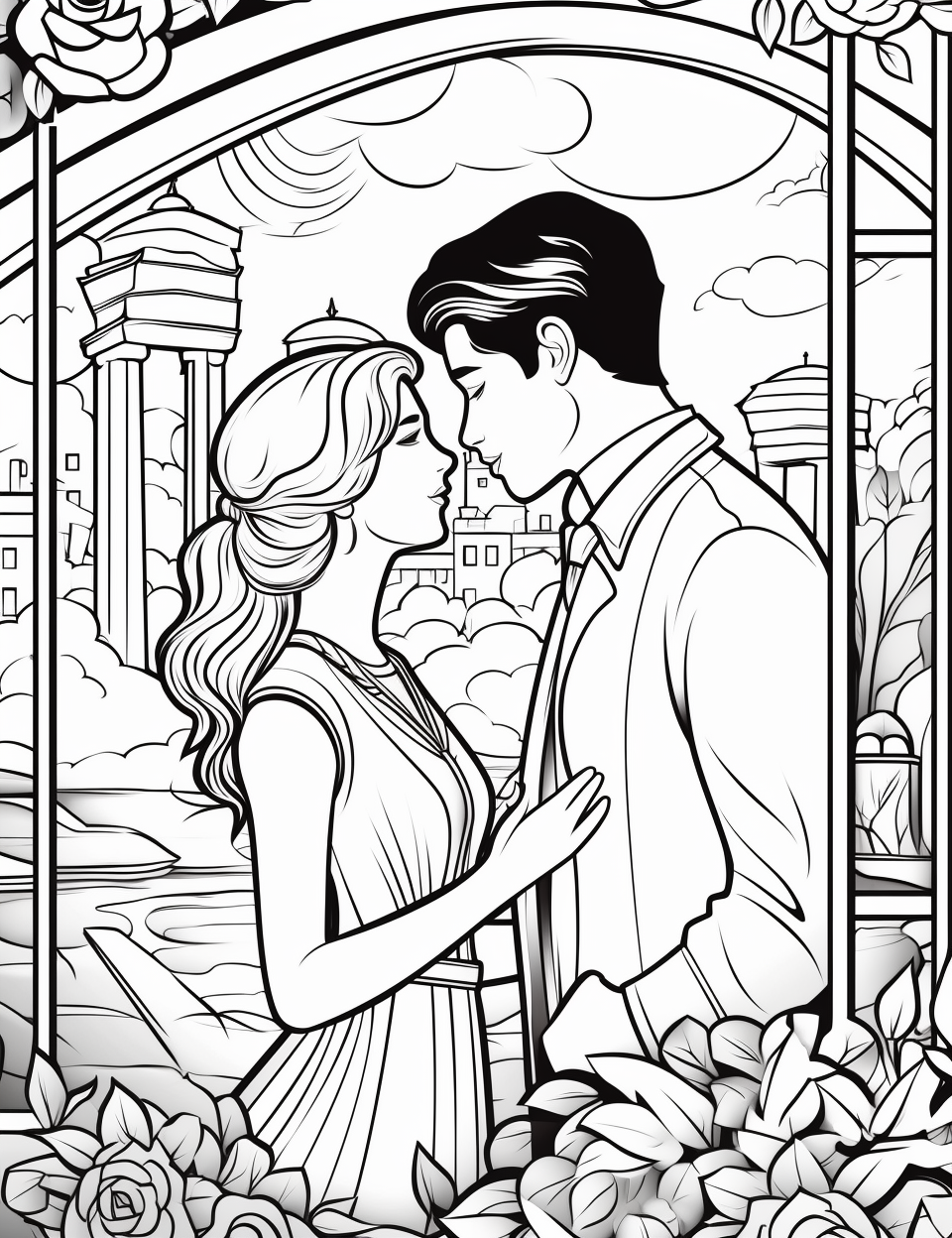 Color Craftables | Coloring Pages | Romantic & Love - Classic Romance ...