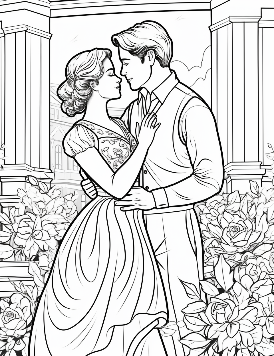 Color Craftables | Coloring Pages | Romantic & Love - Classic Romance ...