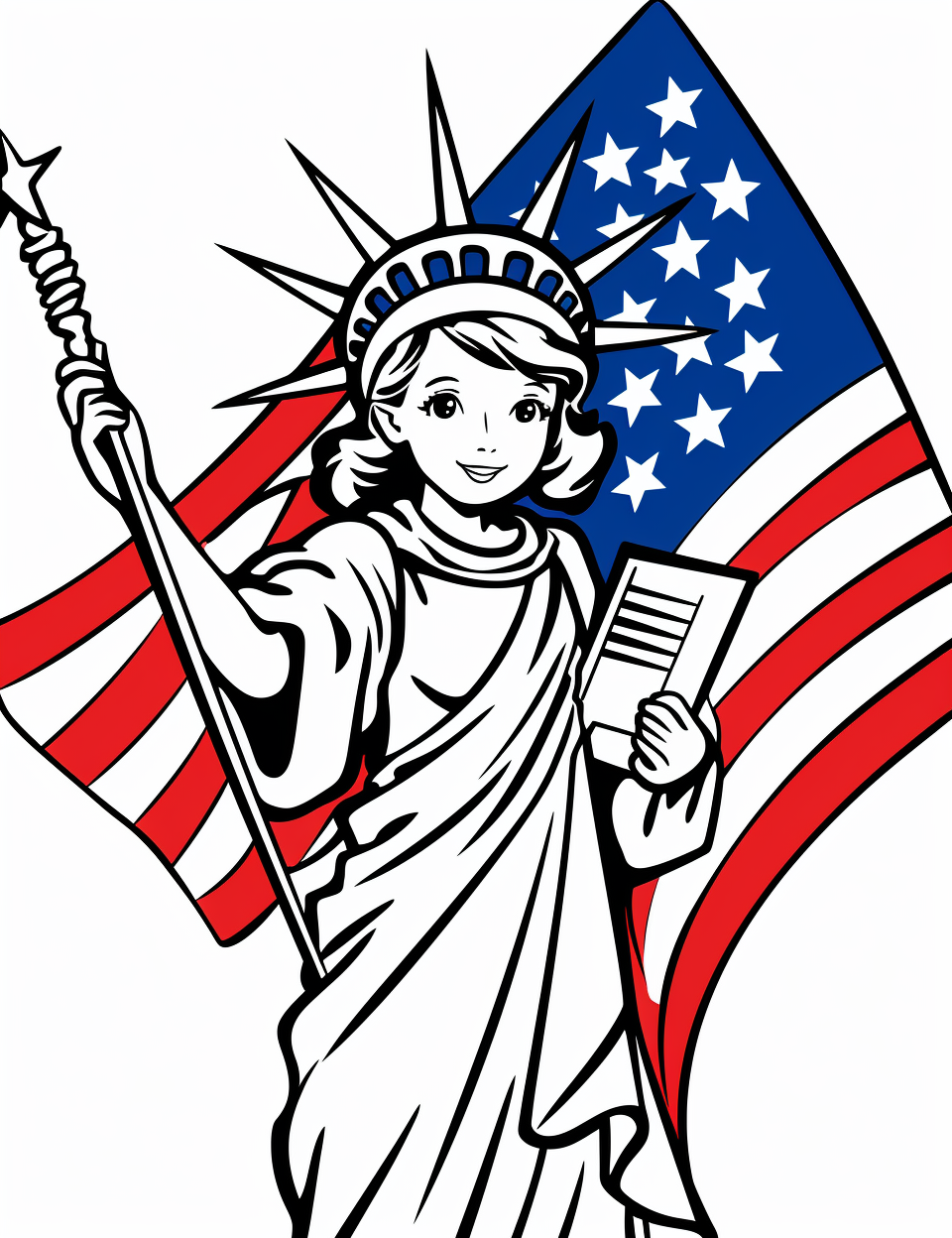 Color Craftables | Coloring Pages | Holiday - 4th of July - Statue of ...