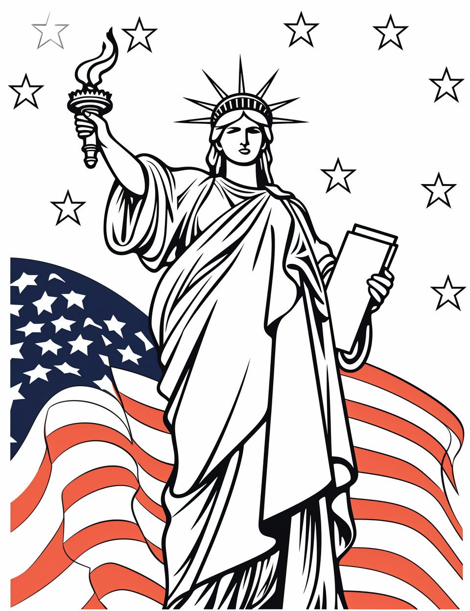 Color Craftables | Coloring Pages | Holiday - 4th of July - Statue of ...