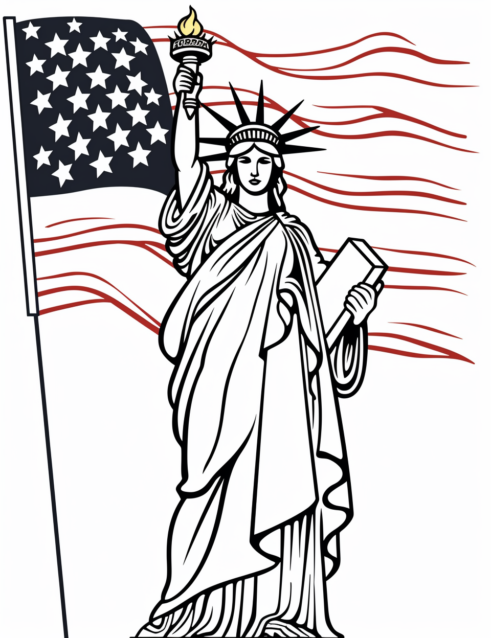 Color Craftables | Coloring Pages | Holiday - 4th of July - Statue of ...