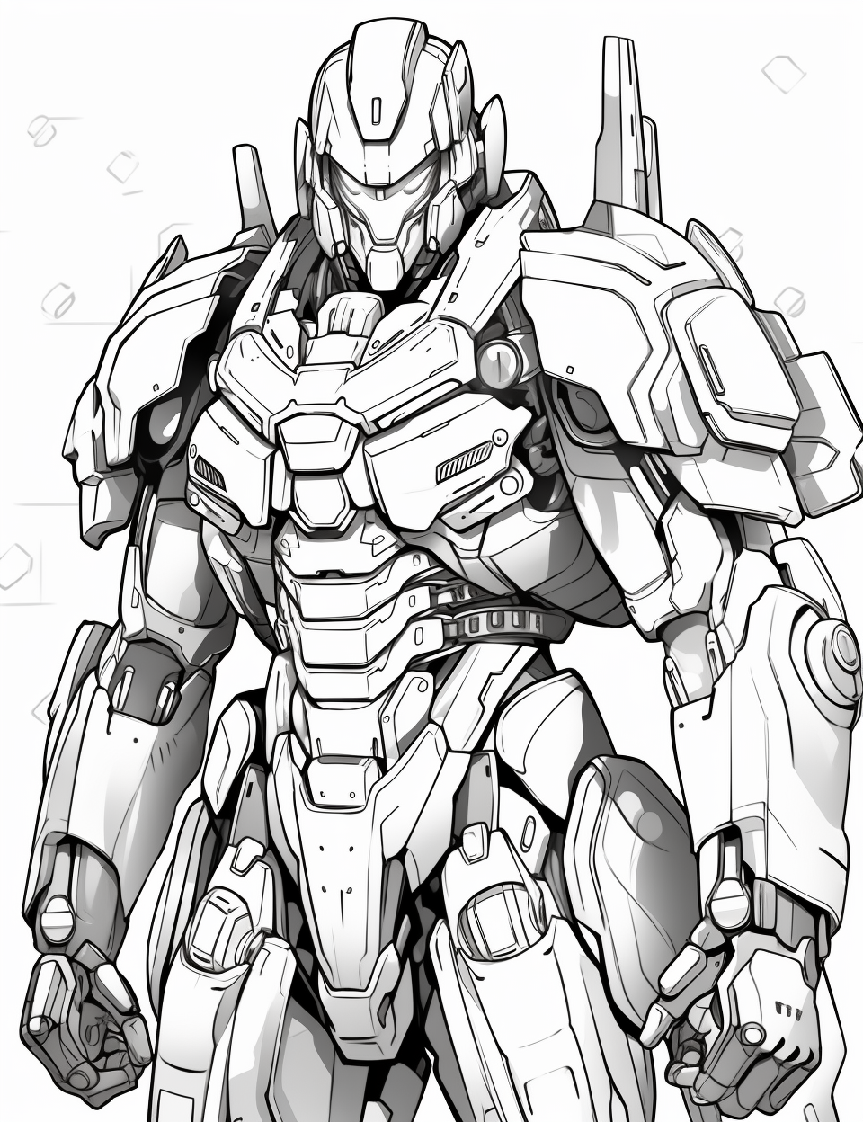 Color Craftables | Coloring Pages | Anime & Manga - Mecha - Futuristic Wars