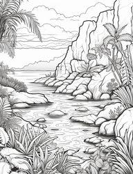 Color Craftables | Coloring Pages | Nature - Water Bodies