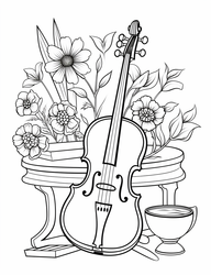 Color Craftables | Coloring Pages | Objects - Musical Instruments - Piano
