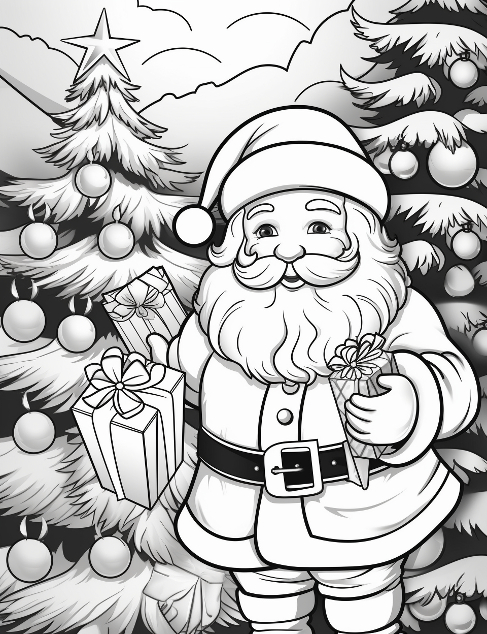 Color Craftables | Coloring Pages | Holiday - Christmas - Santa Claus