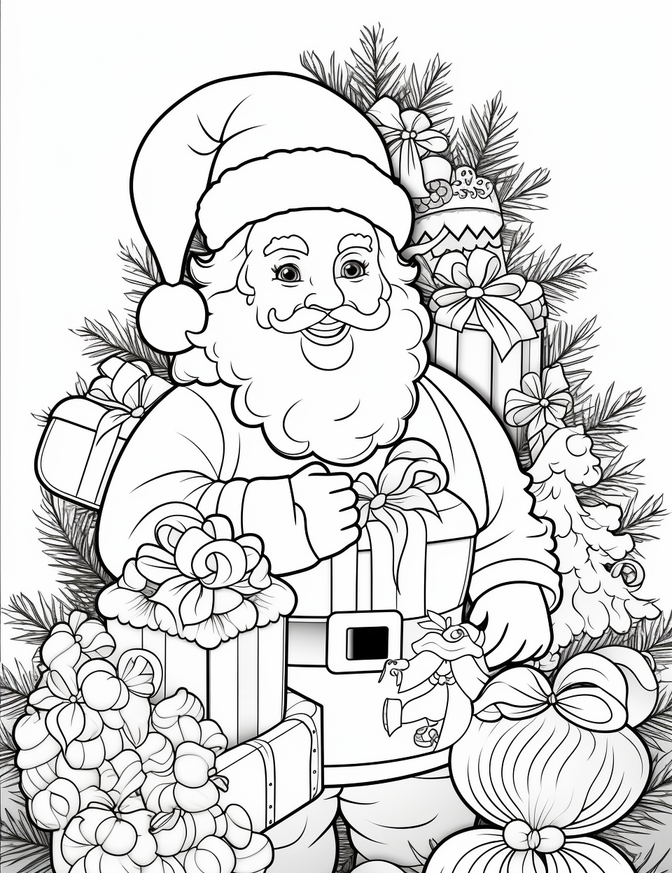 Color Craftables | Coloring Pages | Holiday - Christmas - Santa Claus