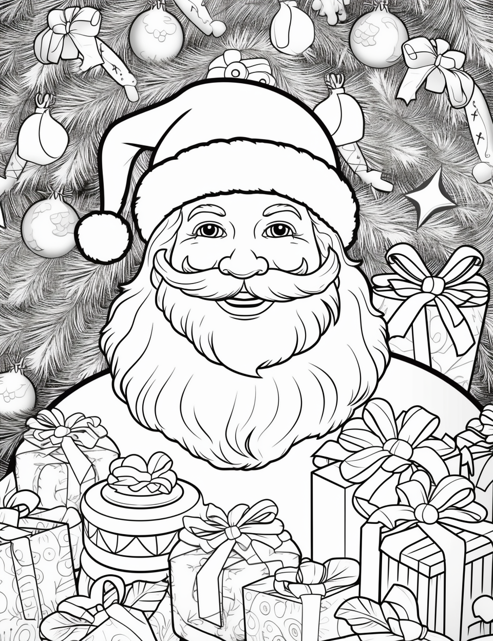 Color Craftables | Coloring Pages | Holiday - Christmas - Santa Claus