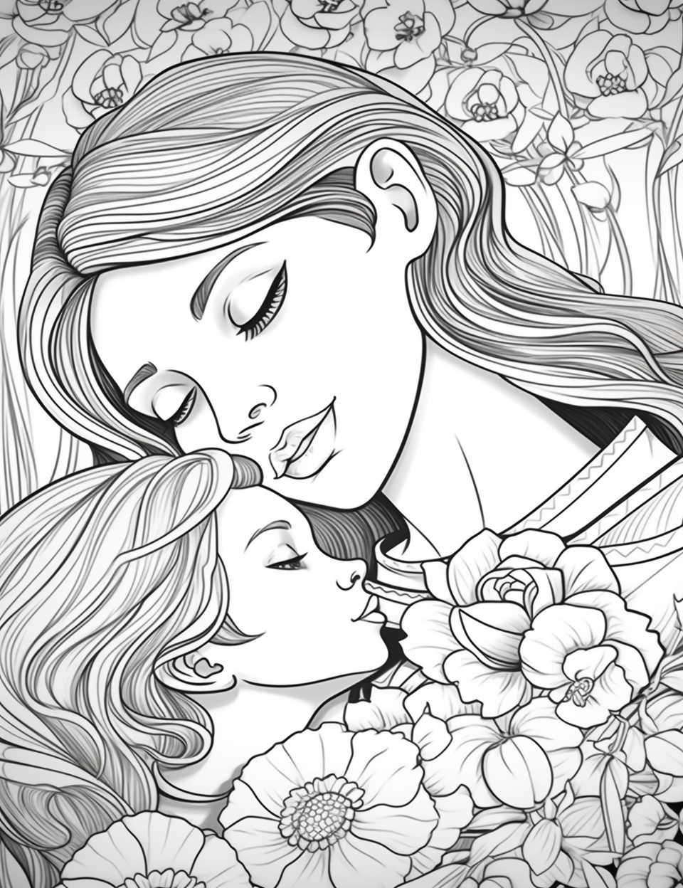 Color Craftables | Coloring Pages | Holiday - Mothers Day - Mother and ...