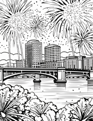 Color Craftables | Coloring Pages | Holiday - 4th of July - Fireworks
