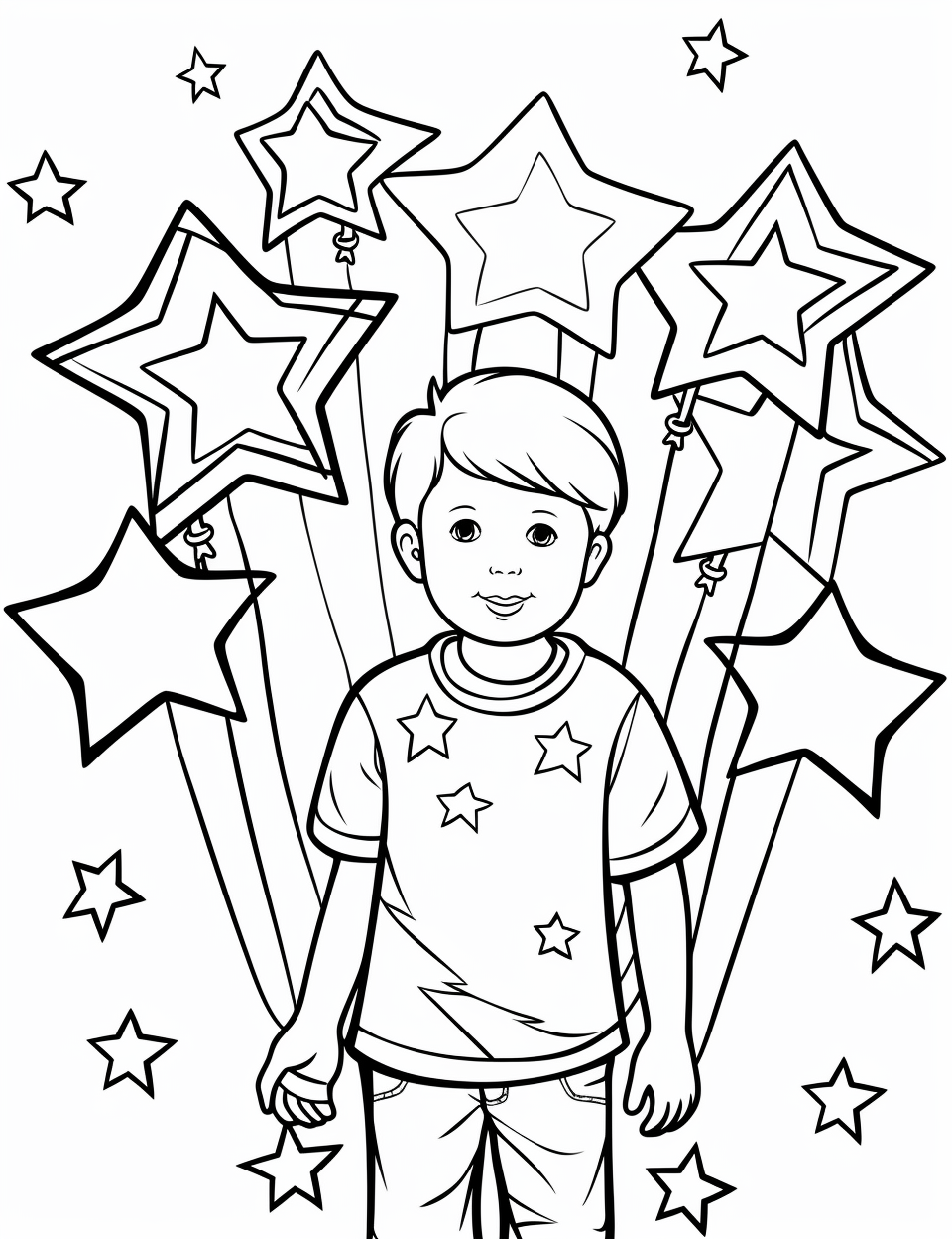 Color Craftables | Coloring Pages | Holiday - 4th of July - Stars and ...