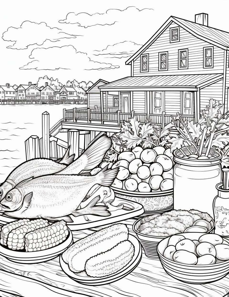 Color Craftables | Coloring Pages | 4th of July BBQ Coloring Pages