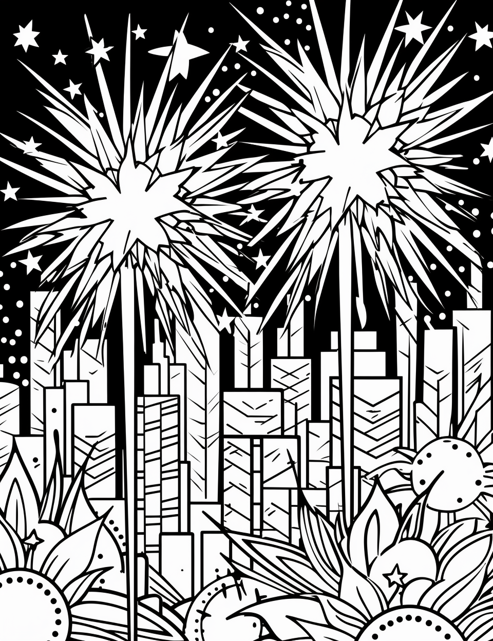 Color Craftables | Coloring Pages | Holiday - New Year's Day