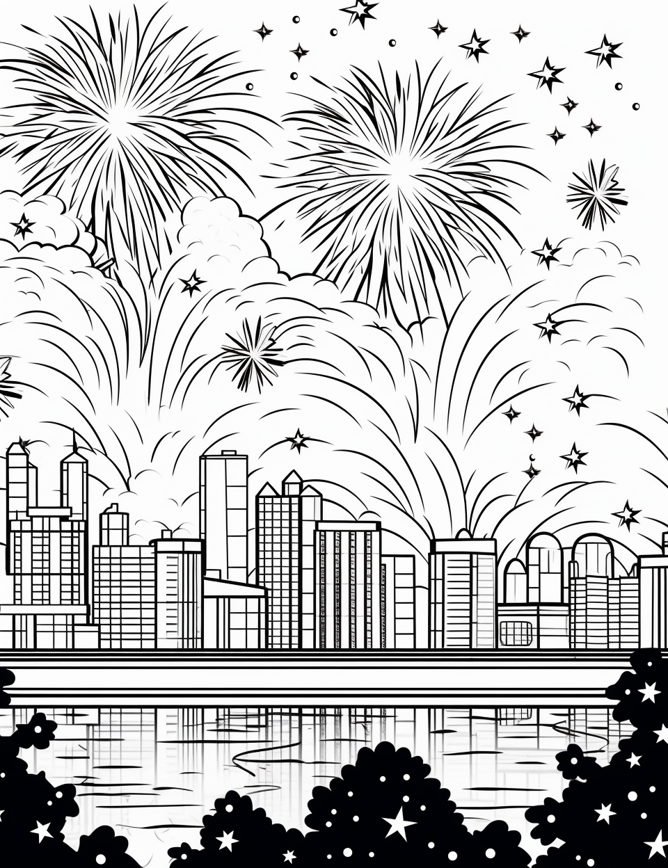 Color Craftables | Coloring Pages | Holiday - New Year's Day