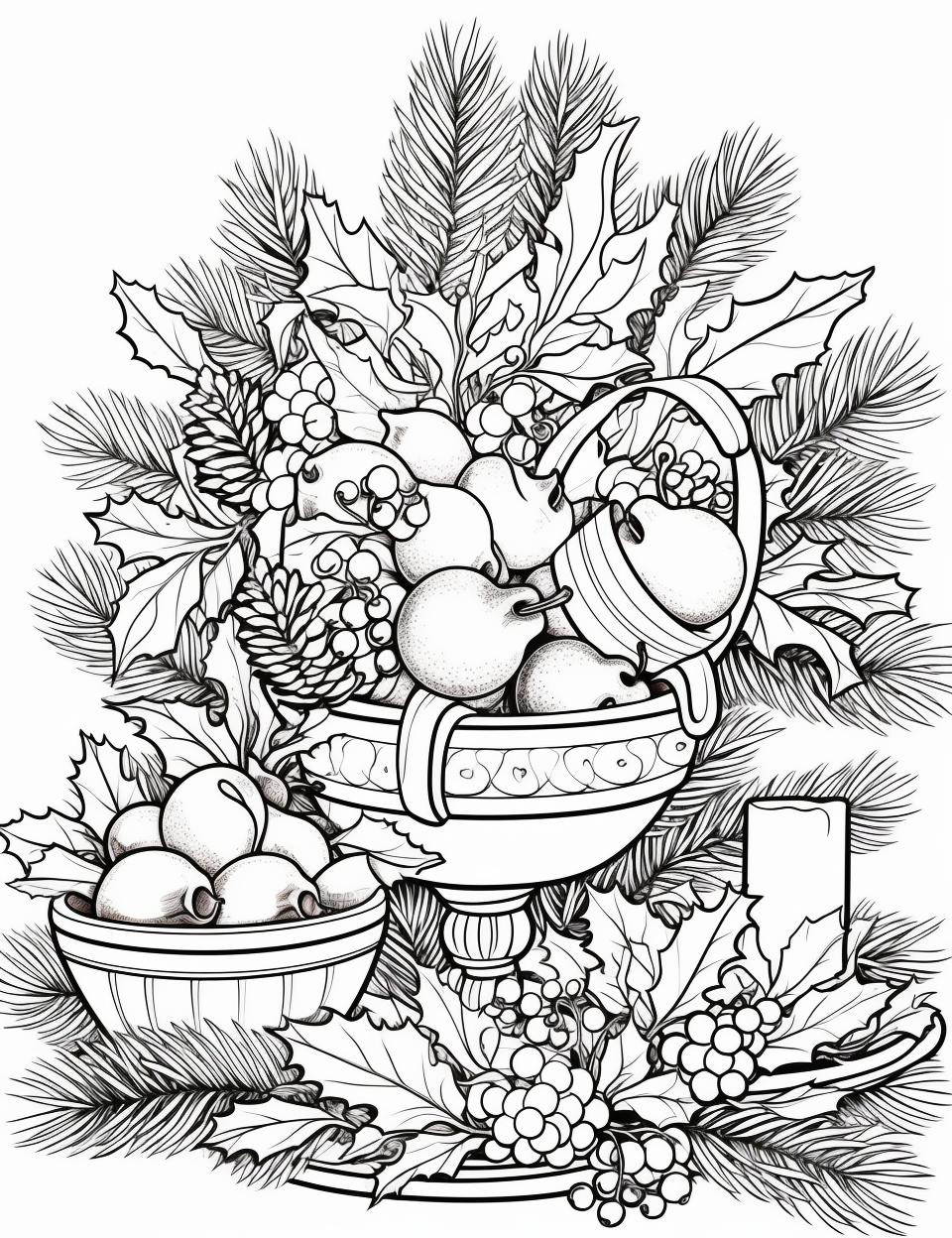 Color Craftables | Coloring Pages | Holiday - Christmas - Festive Feasts