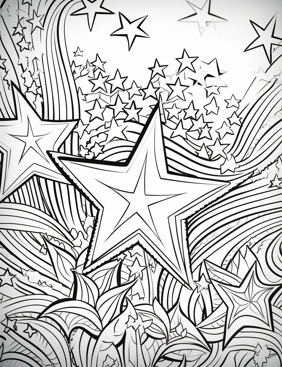Color Craftables | Coloring Pages | Holiday - 4th of July - Stars and ...