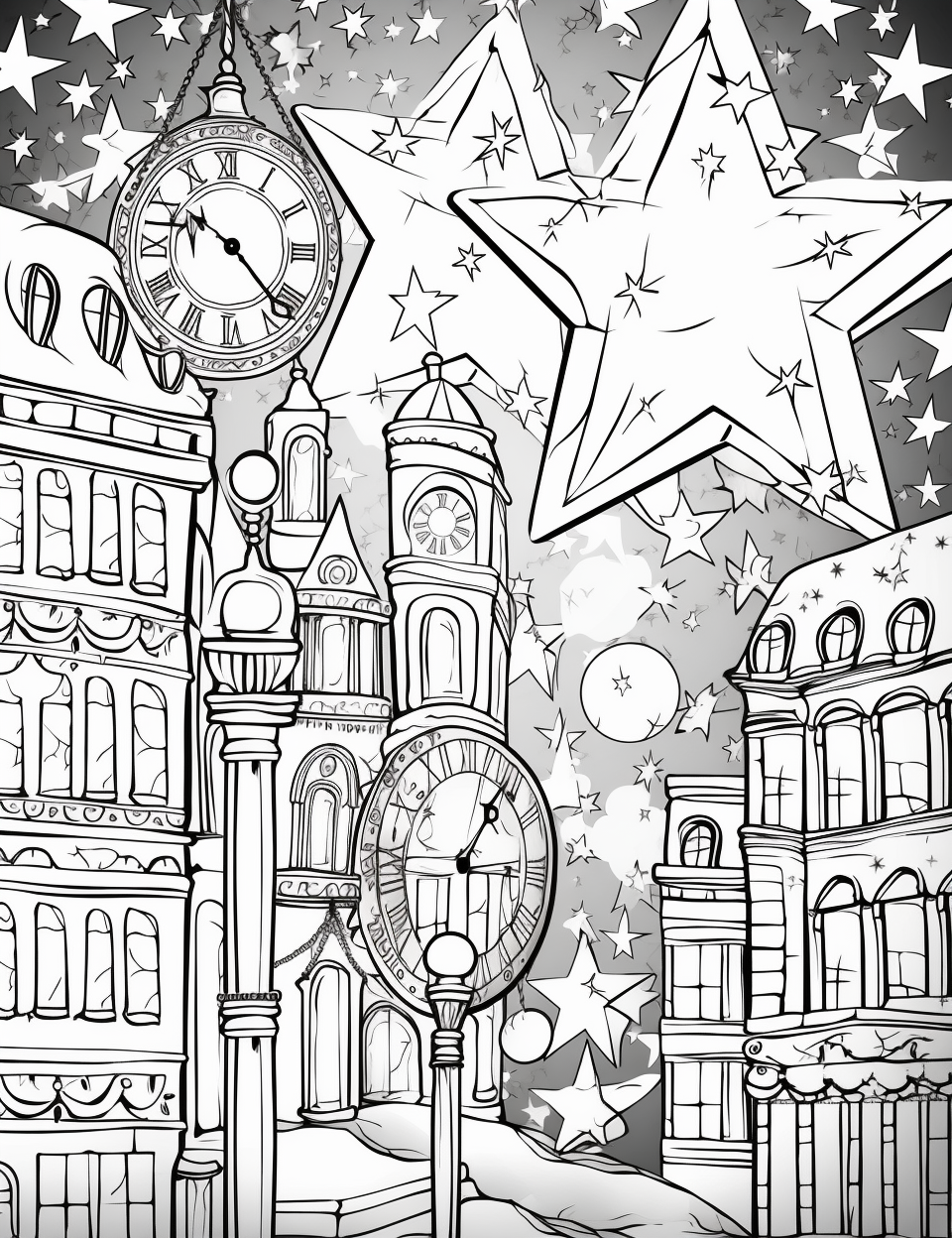 Color Craftables | Coloring Pages | Holiday - Christmas - Stars