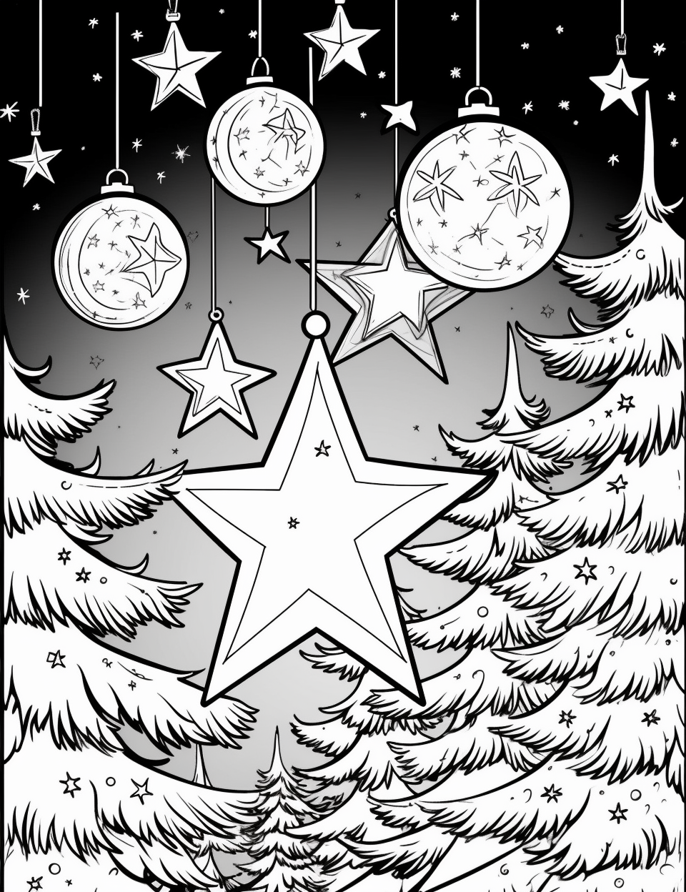 Color Craftables | Coloring Pages | Holiday - Christmas - Stars
