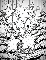 Color Craftables | Coloring Pages | Holiday - Christmas - Stars