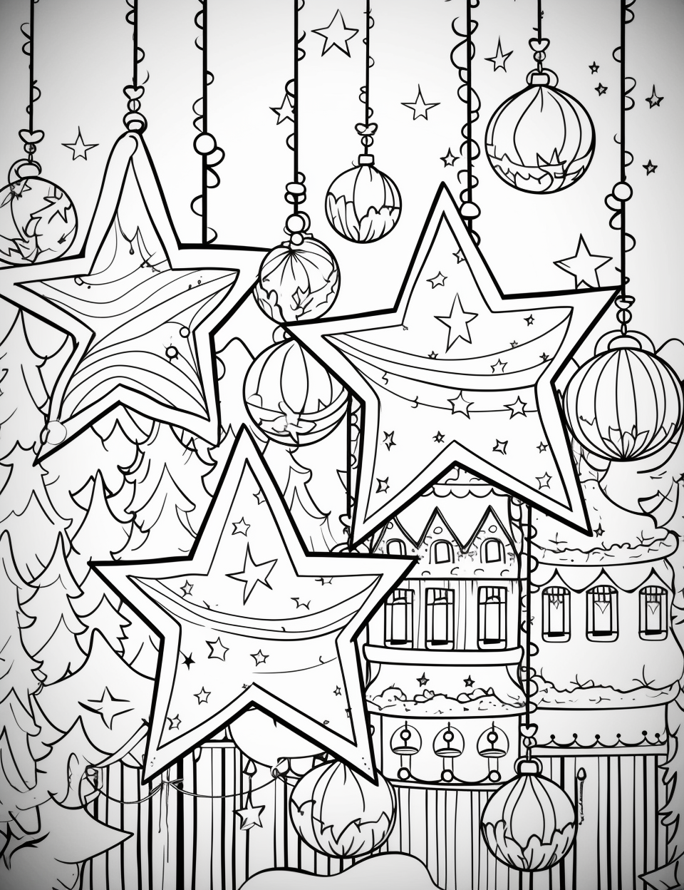 Color Craftables | Coloring Pages | Holiday - Christmas - Stars