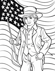 Color Craftables | Coloring Pages | Holiday - 4th of July - American Flag