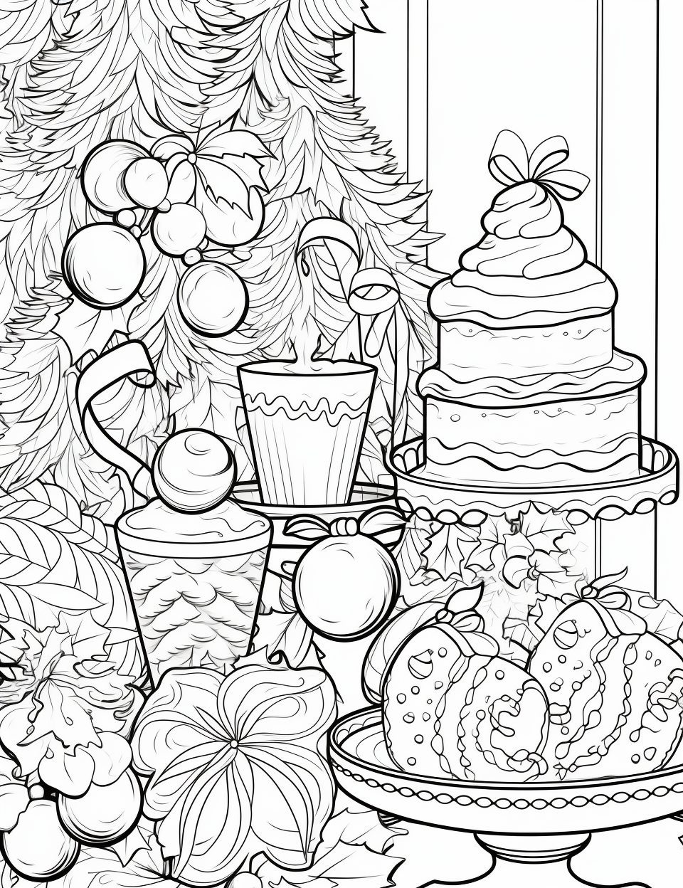 Color Craftables | Coloring Pages | Holiday - Christmas - Festive Feasts