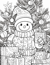 Color Craftables | Coloring Pages | Seasons - Winter - Snowman