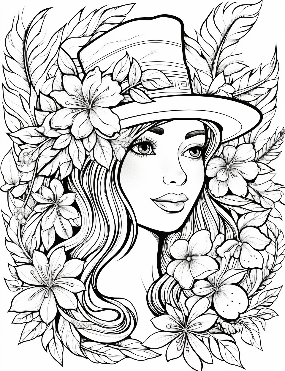 Easter Bonnet Coloring Page Coloring Pages