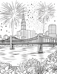 Color Craftables | Coloring Pages | Holiday - 4th of July - Fireworks