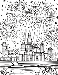 Color Craftables | Coloring Pages | Holiday - 4th of July - Fireworks