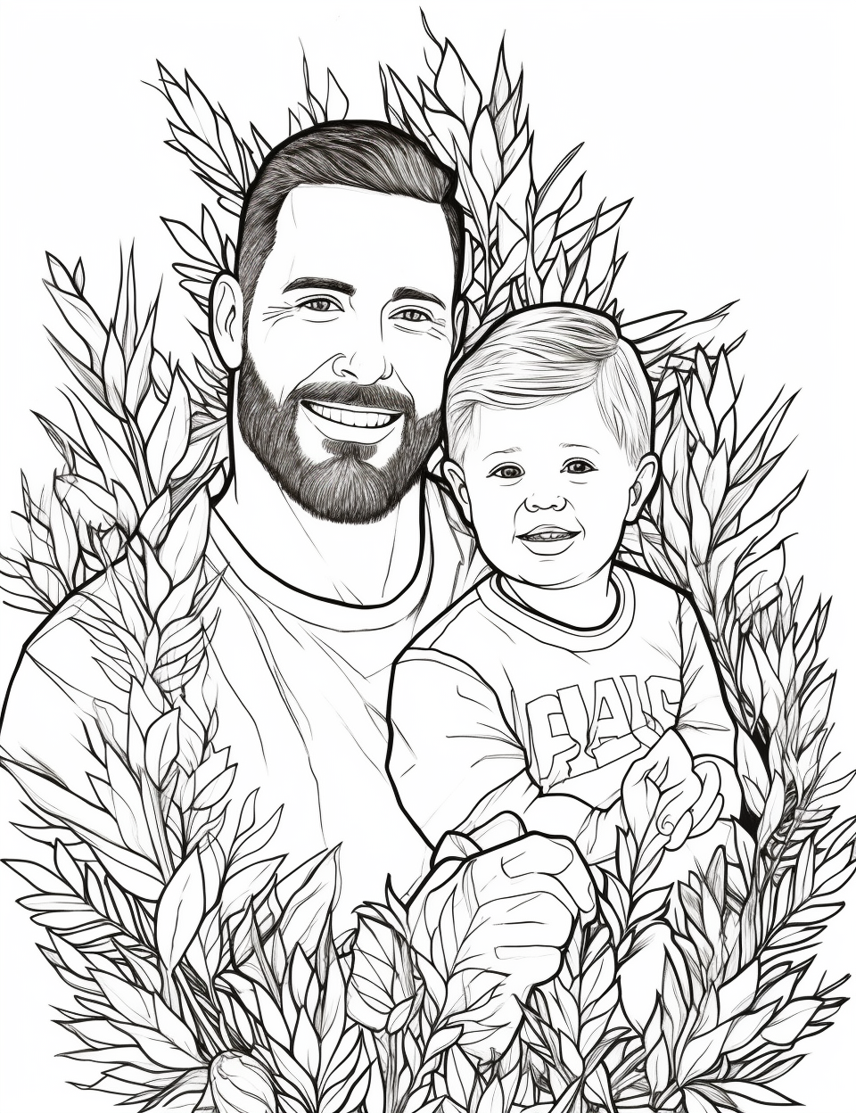 Color Craftables | Coloring Pages | Father and Child Coloring Pages