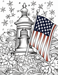 Color Craftables | Coloring Pages | Holiday - 4th of July - Liberty Bell