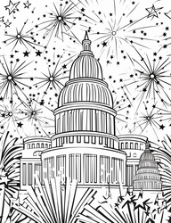 Color Craftables | Coloring Pages | Holiday - 4th of July - Liberty Bell