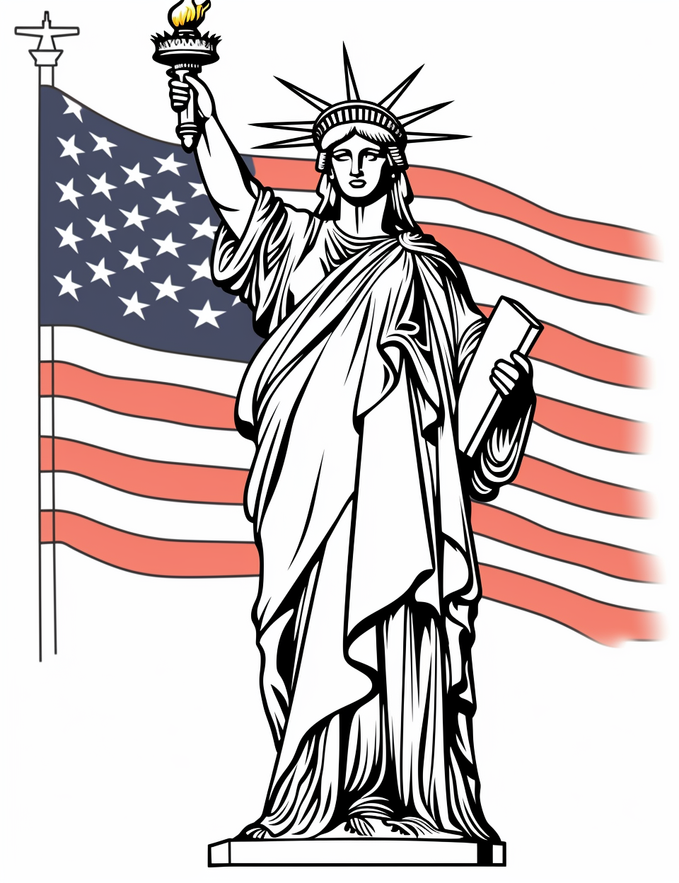 Color Craftables | Coloring Pages | Holiday - 4th of July - Statue of ...