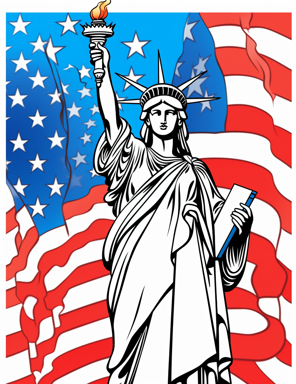Color Craftables | Coloring Pages | Holiday - 4th of July - Statue of ...